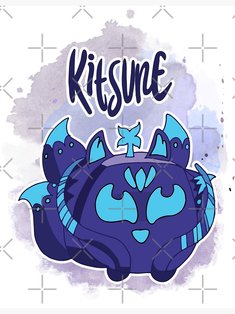 "Kitsune - Blox Fruits" Poster by vitrar | Redbubble