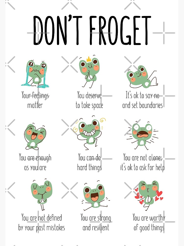 "Don't Froget Mental Health Affirmations Therapy Gift Positive Words ...