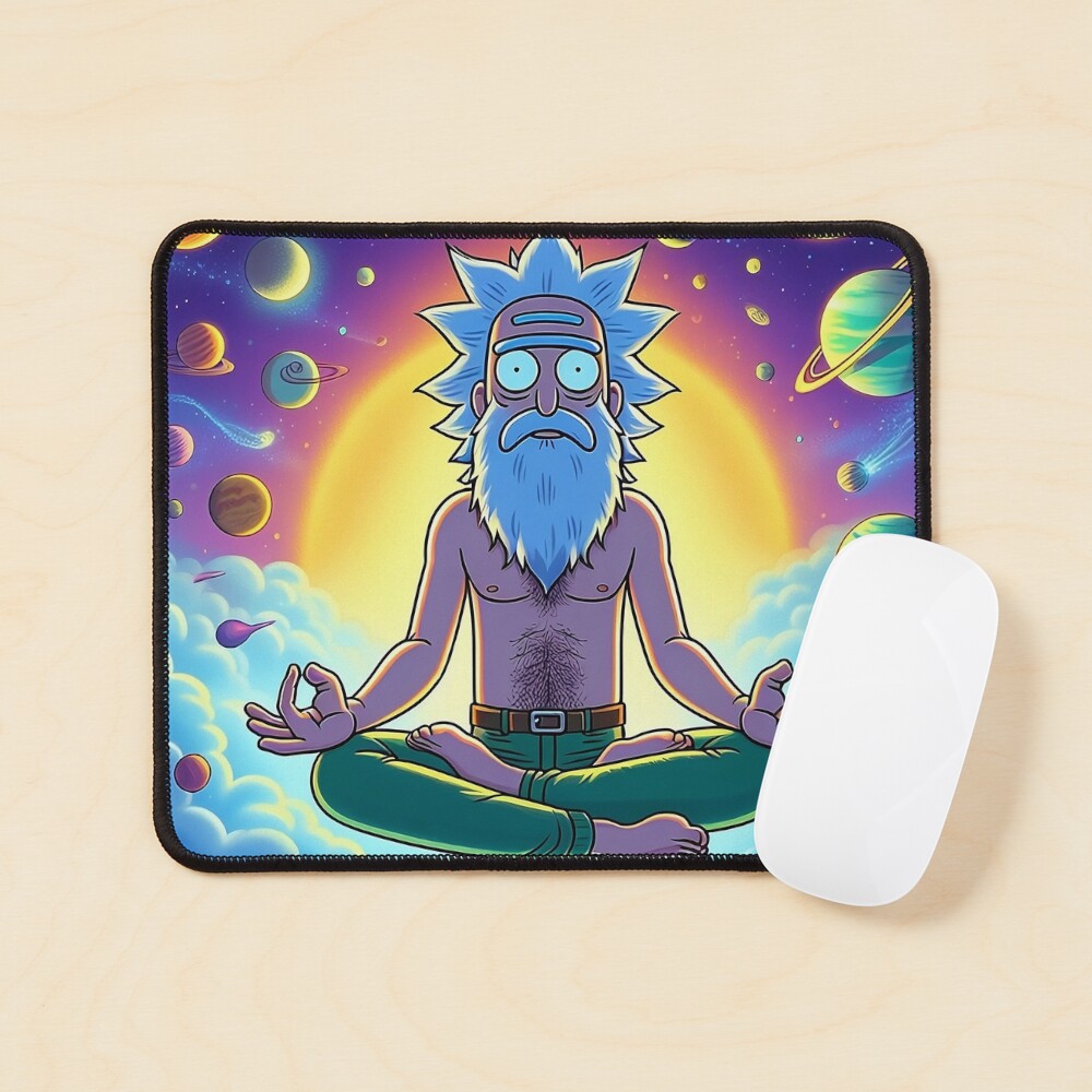 "Meditating Rick Sanchez " Sticker for Sale by Uraharashoten | Redbubble