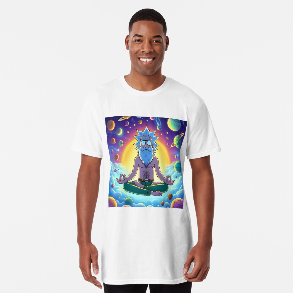"Meditating Rick Sanchez " Sticker for Sale by Uraharashoten | Redbubble