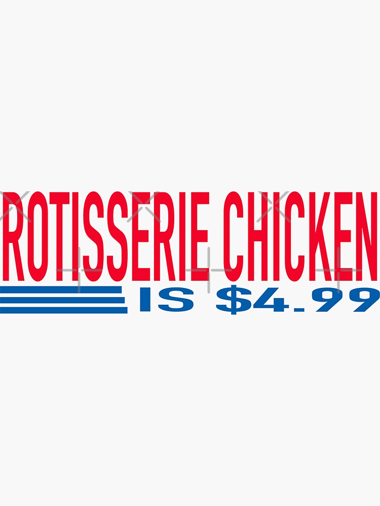 "Rotisserie Chicken Barcode " Sticker for Sale by Bjammer | Redbubble