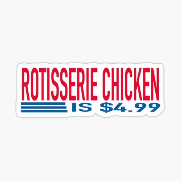 "Rotisserie Chicken Barcode " Sticker for Sale by Bjammer | Redbubble