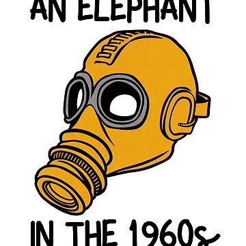 "Soviet Gas Mask called Elephant in Cartoon Style" Sticker for Sale by ...