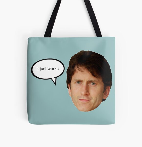"Todd Howard "It Just Works"" Tote Bag by GraphicTease | Redbubble