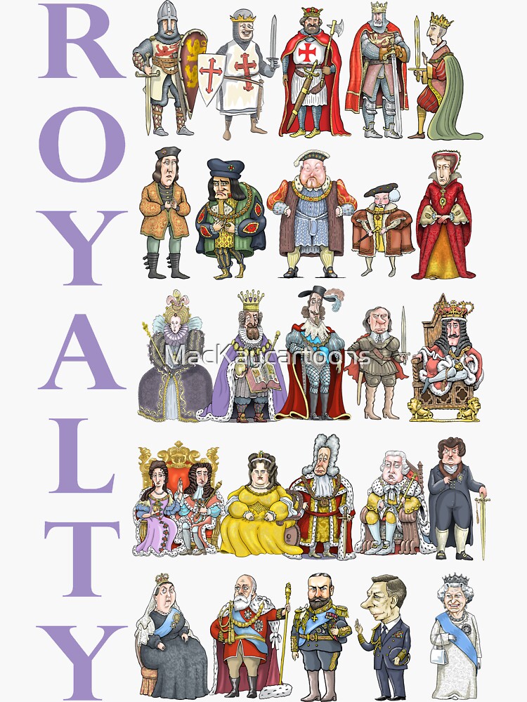 "Royalty" Sticker for Sale by MacKaycartoons | Redbubble