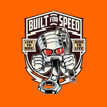 "Built for speed" Sticker for Sale by pablopixels | Redbubble