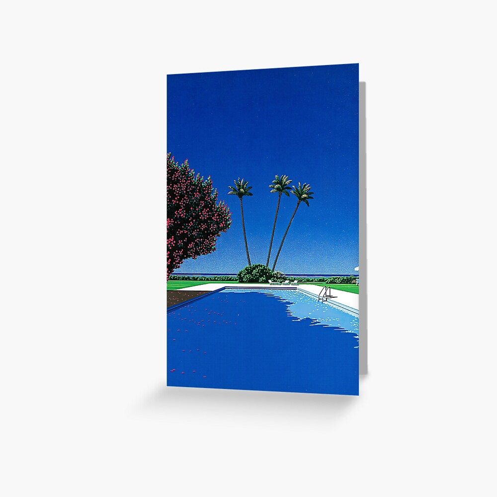 "Hiroshi Nagai Pool Summer city pop coastal vibes city vaporwave tokyo ...