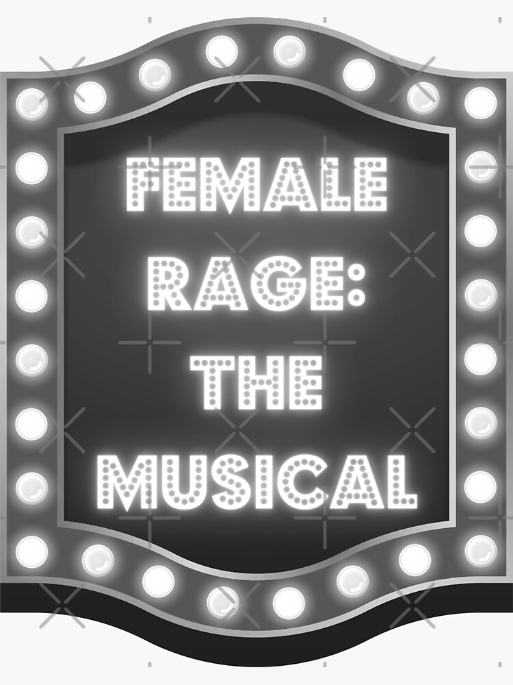 "Female Rage: The Musical TTPD Eras Tour" Sticker for Sale by doria ...