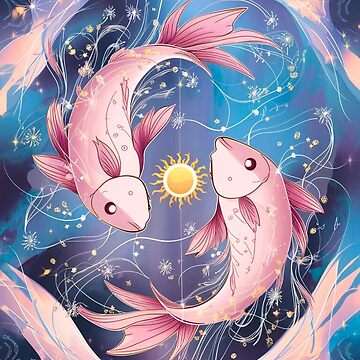 "Pisces Astrology. Sun in Pisces, Zodiac sign, Pisces symbol" Sticker ...