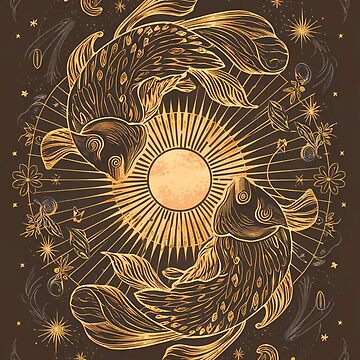 "Pisces Astrology. Sun in Pisces, Zodiac sign, Pisces symbol" Sticker ...