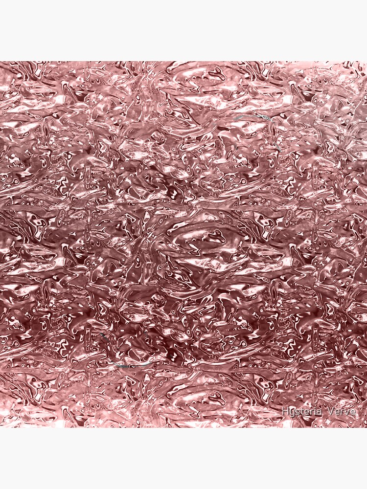 Pegatina «Rose Gold Pink Metal metálico cromado líquido» de Christyne ...