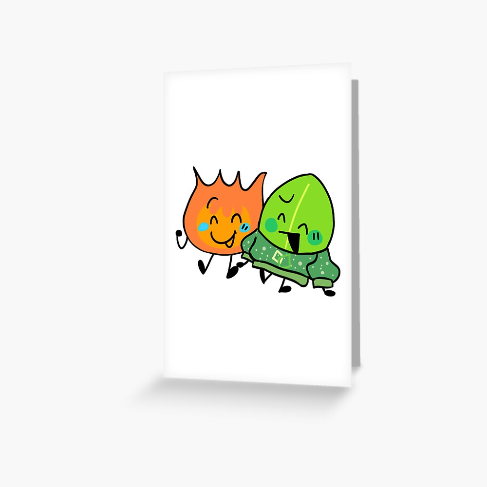 "Fire and Leafy (BFB) [BFDI]" Sticker for Sale by Bruhtasticbruh ...