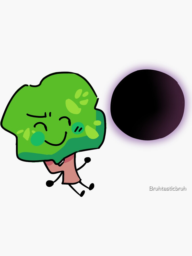 "Tree and Black Hole (TPOT) [BFDI]" Sticker for Sale by Bruhtasticbruh ...