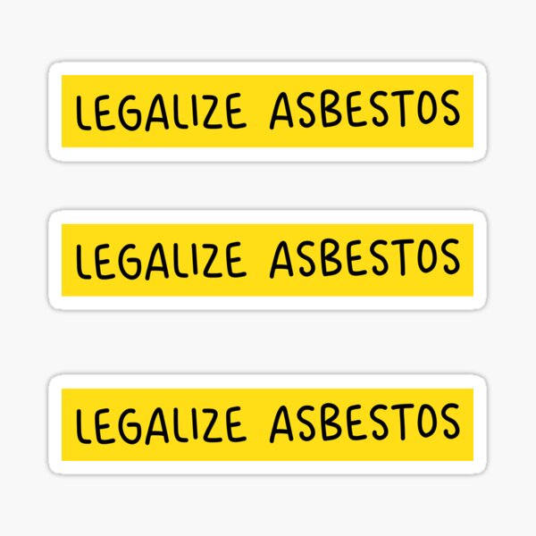 Asbestos Merch & Gifts for Sale | Redbubble
