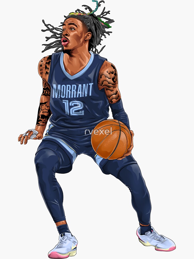 "Ja Morant" Sticker for Sale by rvexel | Redbubble