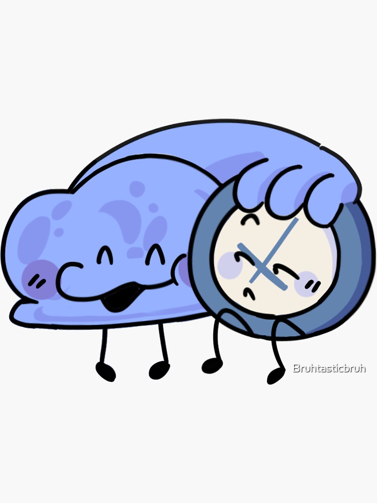 "Winner and Clock (TPOT) [BFDI]" Sticker for Sale by Bruhtasticbruh | Redbubble