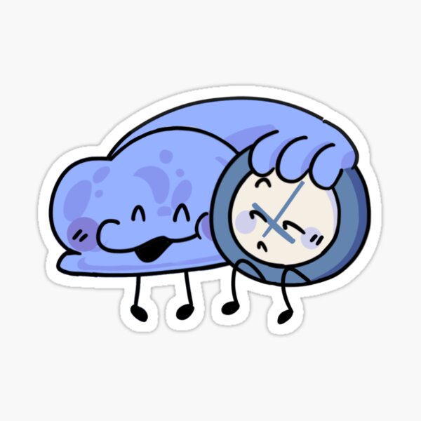 "Winner and Clock (TPOT) [BFDI]" Sticker for Sale by Bruhtasticbruh ...