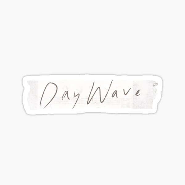 "Day wave logo" Sticker for Sale by Coatesallie | Redbubble