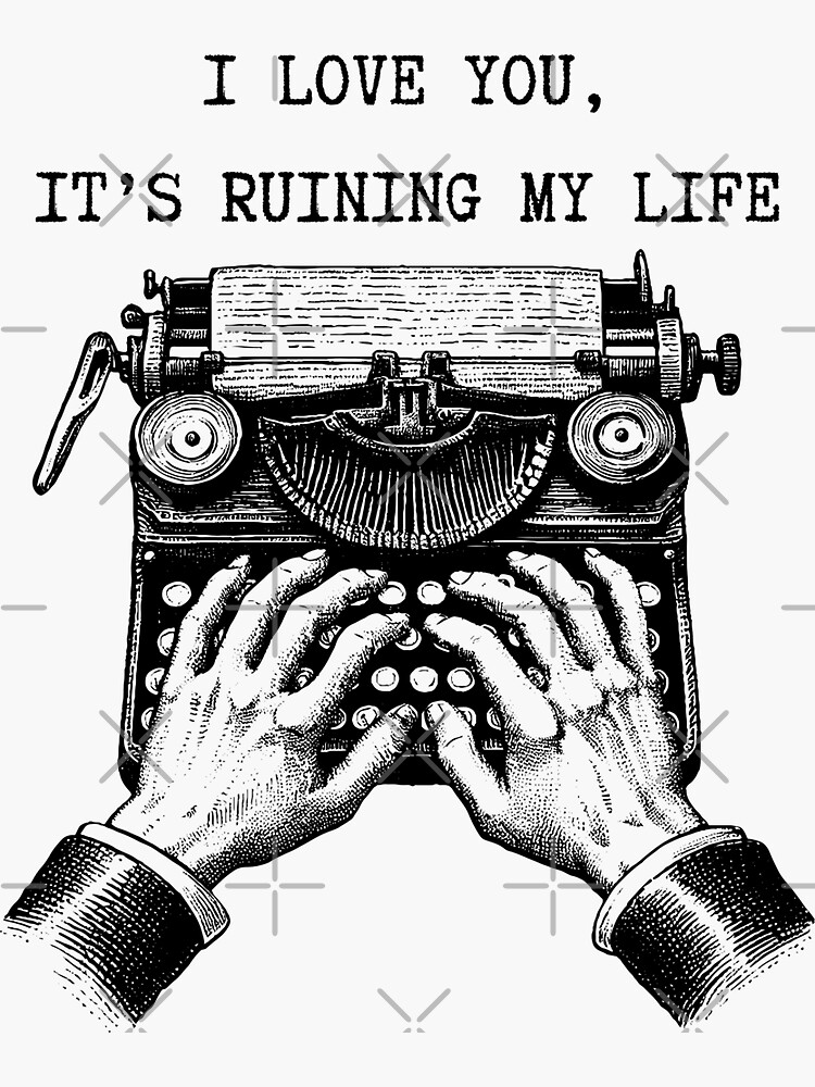 "TTPD Typewriter Eras Tour Lyrics Design " Sticker for Sale by doria ...