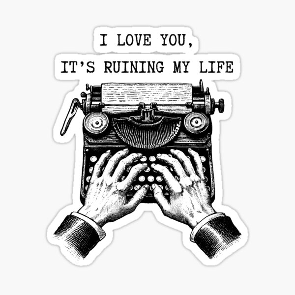 "TTPD Typewriter Eras Tour Lyrics Design " Sticker for Sale by doria ...