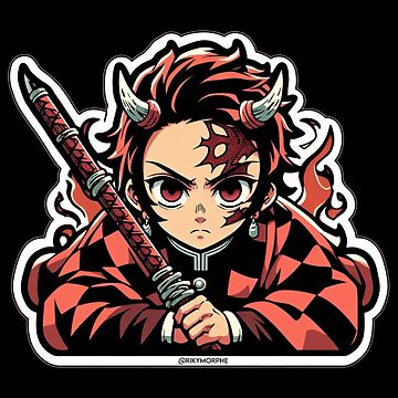 "Demon Slayer - Tangiro Kamado" Sticker by rikymorphe | Redbubble