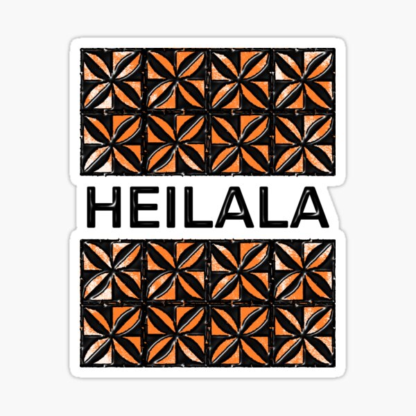 "Heilala Traditional Island Tongan Pattern T-Shirt" Sticker for Sale by ...