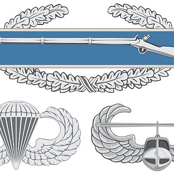 "Combat Infantry Badge CIB Airborne Air Assault" Sticker for Sale by ...