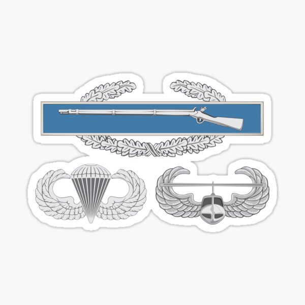 "Combat Infantry Badge CIB Airborne Air Assault" Sticker for Sale by ...