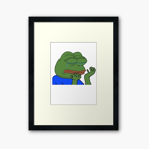 "Pepe hand's" Framed Art Print for Sale by JACKoconnorTV | Redbubble