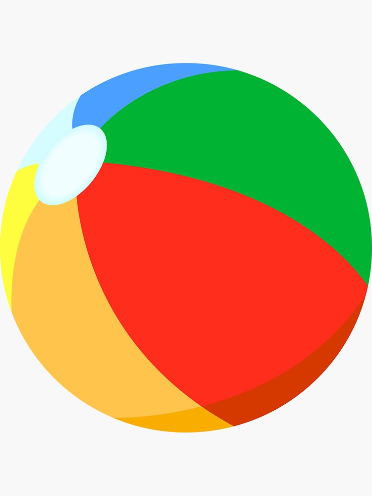 "Beach ball" Sticker for Sale by KiraBalan | Redbubble