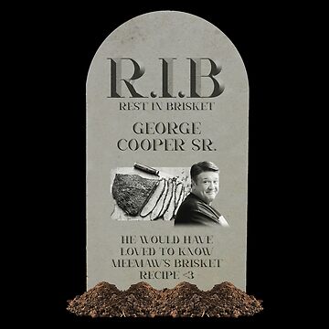 "Rest In Brisket George Cooper" Essential T-Shirt for Sale by finnzokid | Redbubble