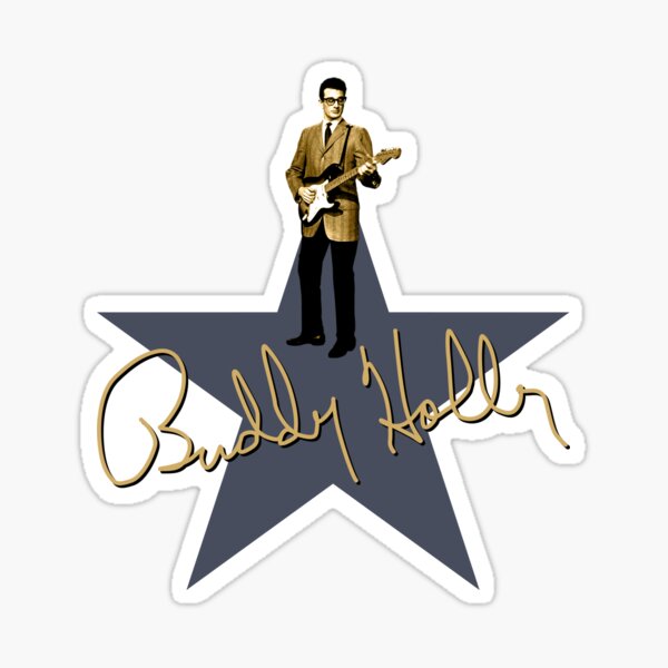 "Buddy Holly - Signature" Sticker for Sale by TIGERDAVER | Redbubble