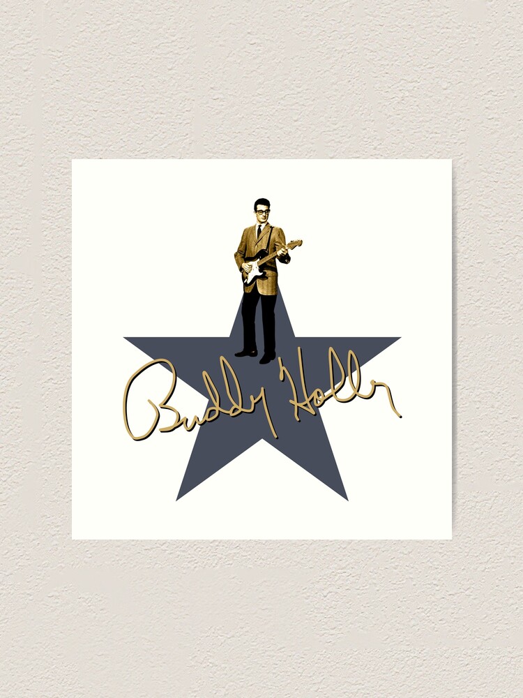 "Buddy Holly - Signature" Art Print by TIGERDAVER | Redbubble