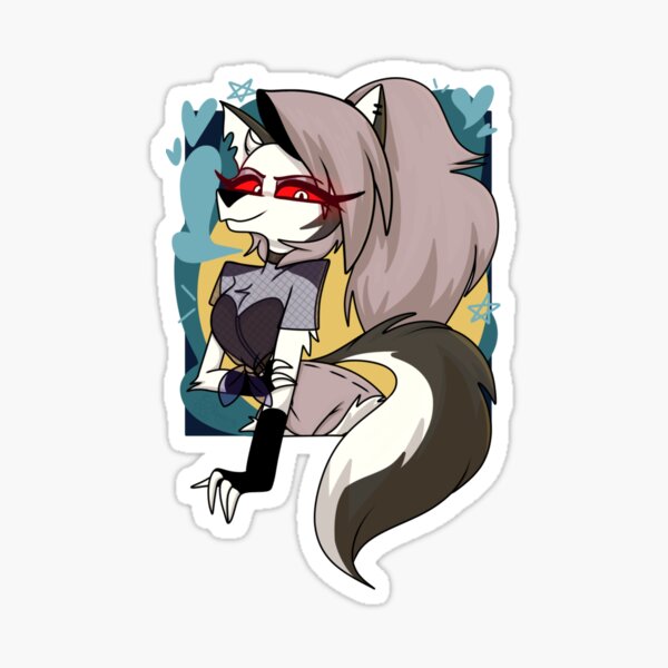 "Helluva Boss Loona " Sticker for Sale by Speedy Draws | Redbubble