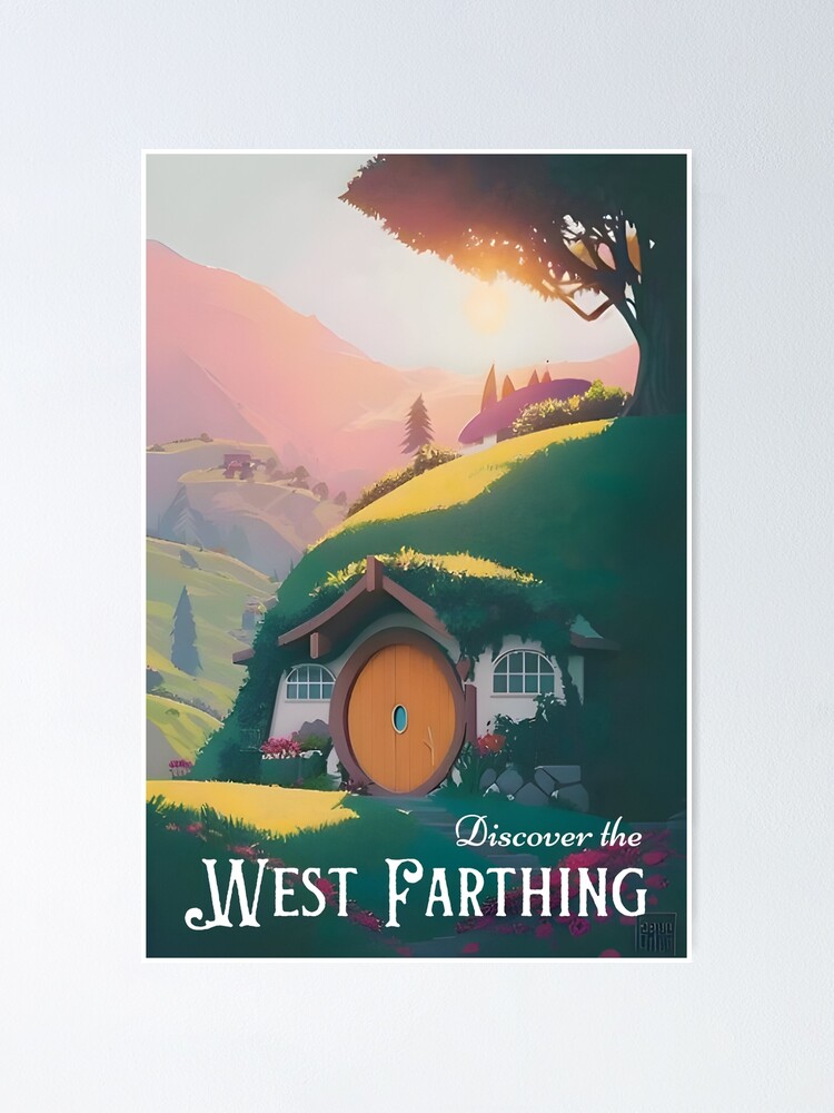 "Discover the West Farthing - Travel Poster - Fantasy Funny" Poster for Sale by Fenay Designs ...