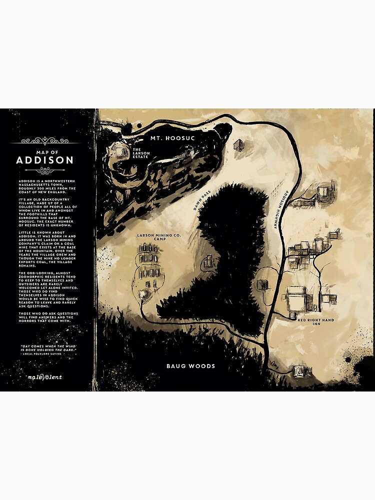 "Map of Addison " Poster for Sale by MalevolentCast | Redbubble