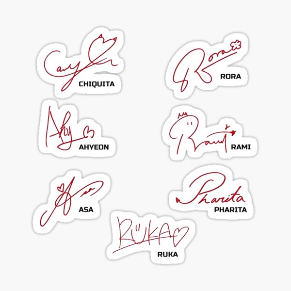 "Signature Babymonster (KPOP)" Sticker for Sale by jaofnn | Redbubble