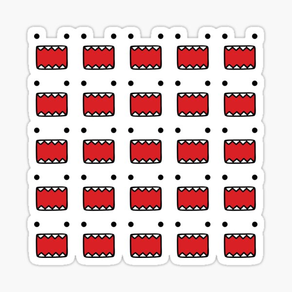"many transparent Domo (take extra large sticker)" Sticker for Sale by ...