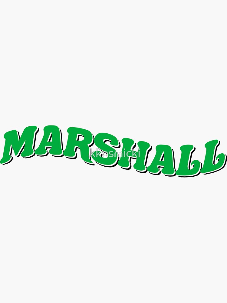 "Marshall University" Sticker for Sale by kkosmicki | Redbubble