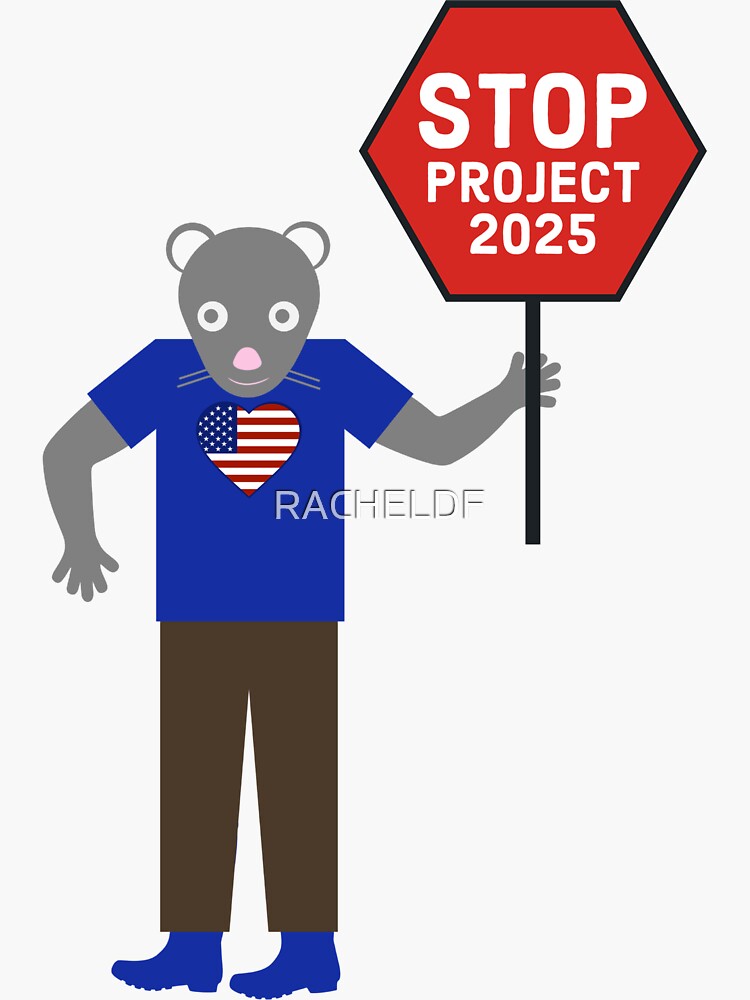 Vermin” activist stop project 2025. " Sticker for Sale by RACHELDF ...