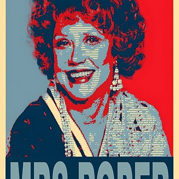 "Mrs Roper" Sticker for Sale by HopePoster | Redbubble