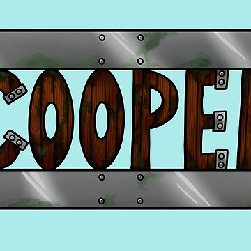"Cooper Name Art" Sticker for Sale by AvalonUnmuzzled | Redbubble