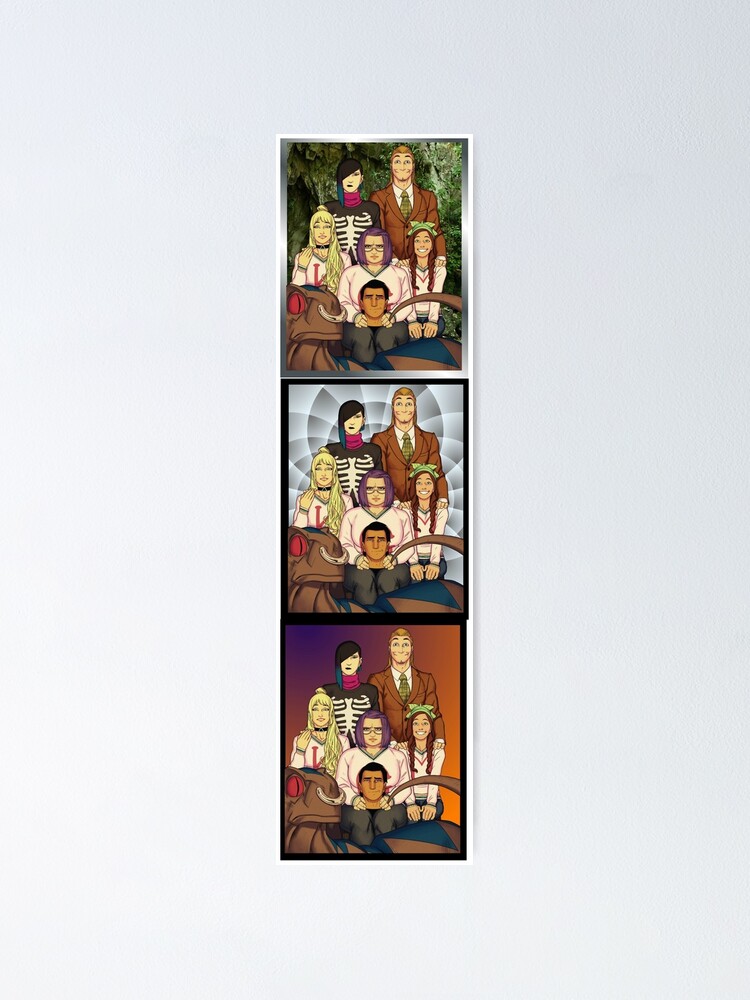 "runaways family photo - multiple backgrounds -3x1 line" Poster by ...