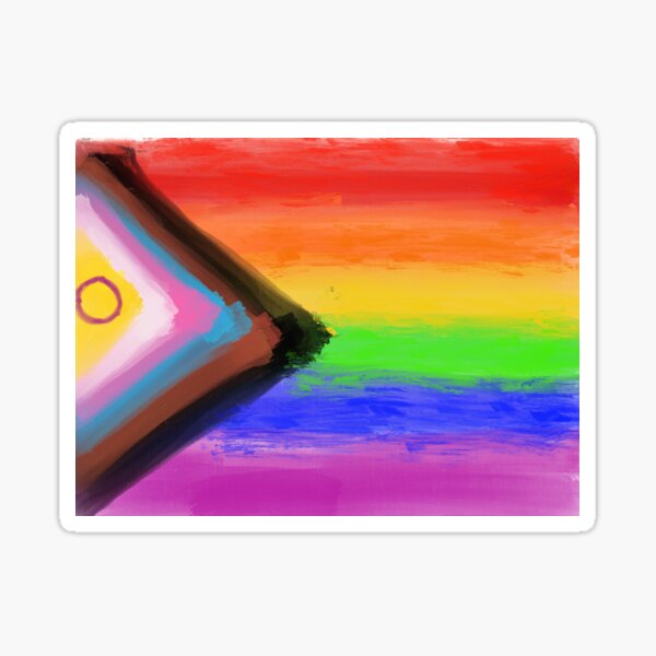 "Intersex-Inclusive Progress Pride" Sticker for Sale by ThatErin | Redbubble