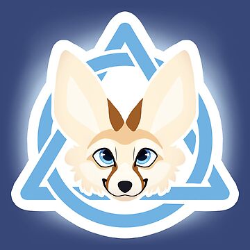 "Fennec Fox Therian Symbol" Sticker for Sale by Fl0ating Bubbles ...