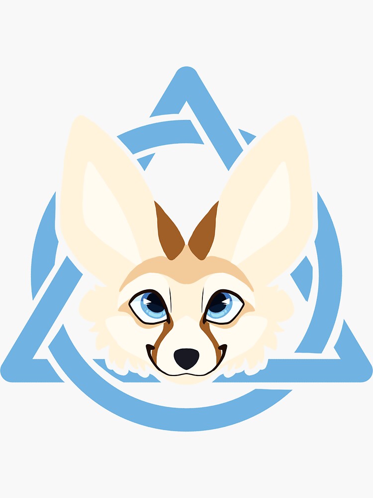 "Fennec Fox Therian Symbol" Sticker for Sale by Fl0ating Bubbles ...