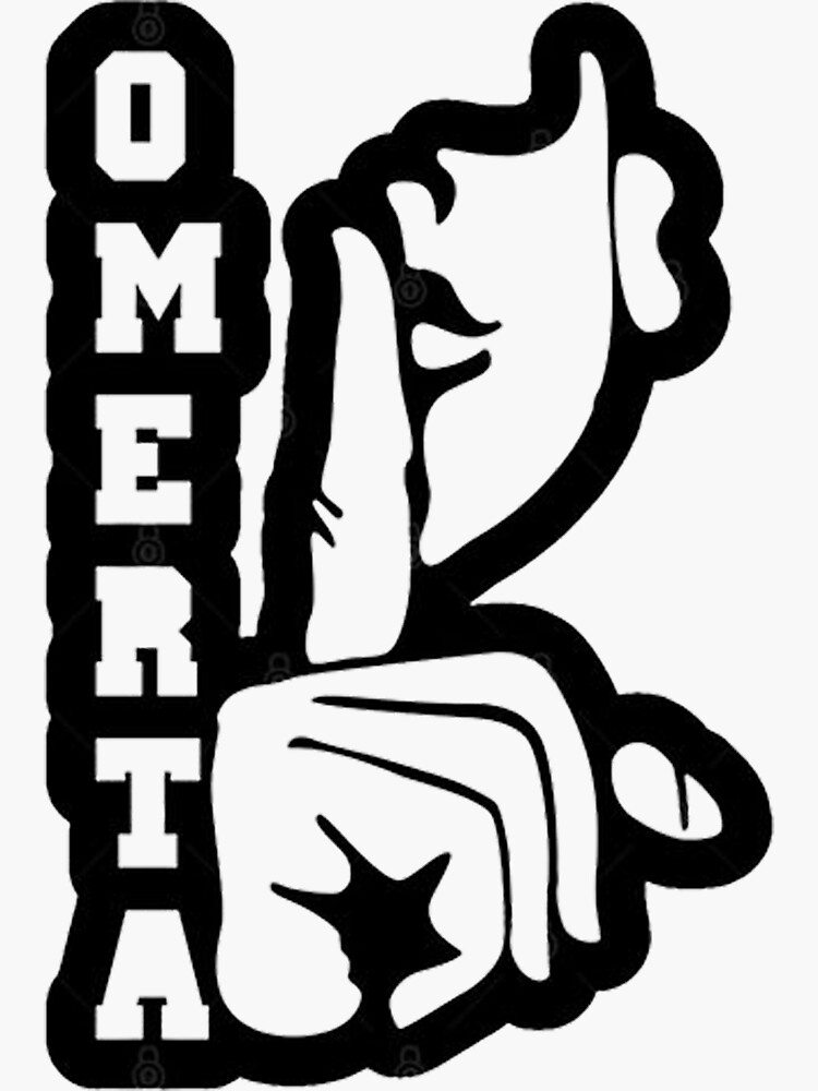 "omerta" Sticker by CARECATEURSHOP | Redbubble