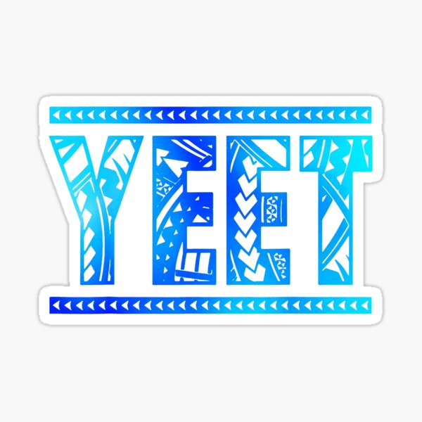 "yeet blue funny" Sticker for Sale by alejandrozero | Redbubble