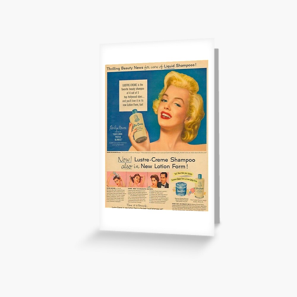 "50s Vintage Magazine Shampoo " Poster for Sale by artbyjuno | Redbubble