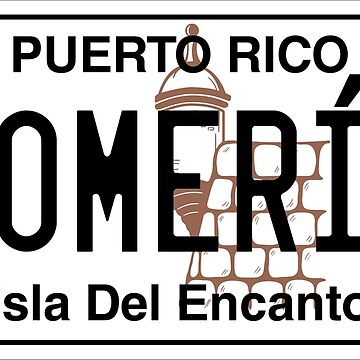 "PR Plate - Comerío" Sticker for Sale by snxworld | Redbubble